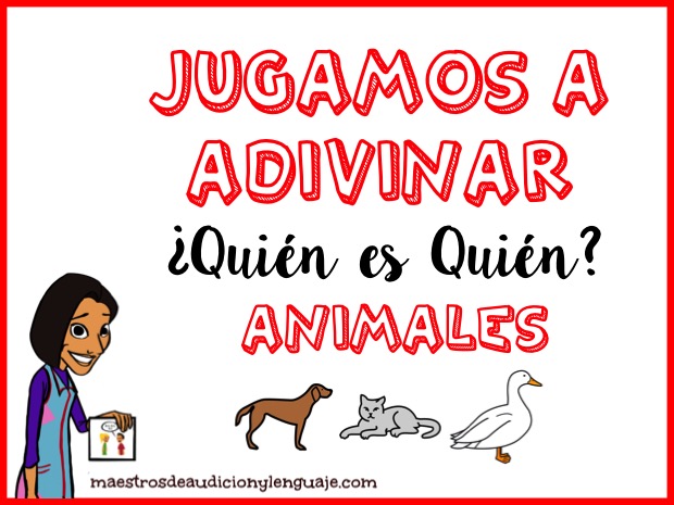 JUGAMOS A ADIVINAR LA RESPUESTA CORRECTA: ¿QUIÉN ES QUIÉN? ANIMALES ...