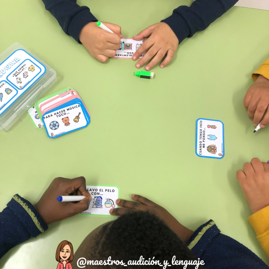 JUEGO TARJETAS ADIVINA LA RESPUESTA - Maestros de Audición y Lenguaje